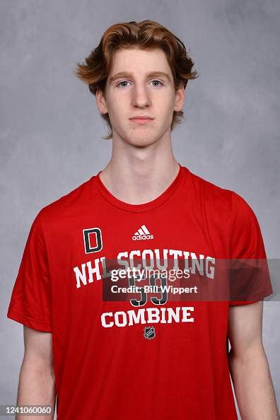 Sam Rinzel Poses For A Headshot At The 2022 Nhl Scouting Combine On News Photo Getty Images