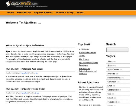 A List Of 25 Great Websites To Learn AJAX Blueblots Com