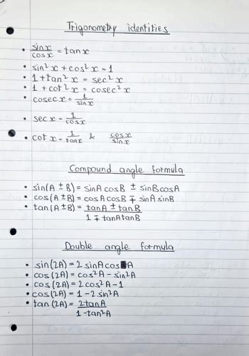 Concise A A Level Pure Maths Complete Revision Guide With Formulas And Worked Examples