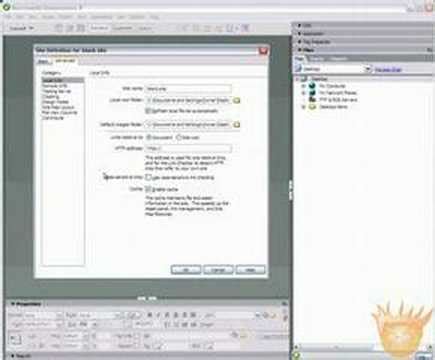 Dreamweaver Tutorial Define Local Root Site Folder Dreamweaver Tut