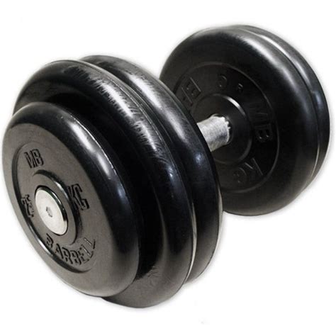 Гантели MB BARBELL Atlet Гантели_MB_Barbell, 1 шт. по 28.5 кг, черный ...