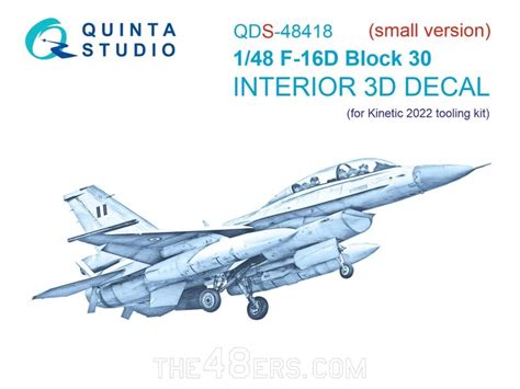 F 16d Block 30 3d Printed And Coloured Interior On Decal Paper Small Version