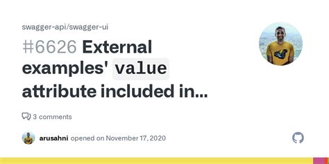 External Examples `value` Attribute Included In Response Body · Issue