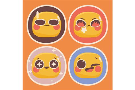 Emoticon Stickers Illustration Graphic By Aprilarts · Creative Fabrica
