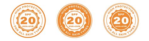 Spf 자외선 차단 Uva 및 Uvb 벡터 아이콘 자외선 차단 피부 로션과 크림 패키지 라벨 정보 레이블입니다 벡터 그림입니다 가득 찬에 대한 스톡 벡터 아트 및 기타