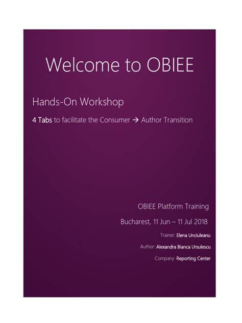 Obiee Workshop Pdf Scatter Plot Time Series