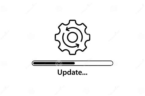 Loading Process Update System Icon Update Status Symbol Stock Illustration Illustration Of