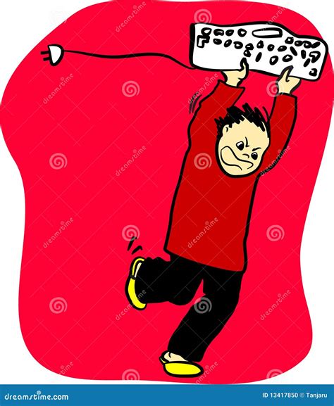 Angry Programmer Stock Vector Illustration Of Expression 13417850