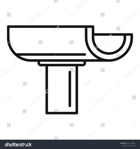 Chute Gutter Icon Outline Chute Gutter Stock Vector Royalty Free 1837100995 Shutterstock