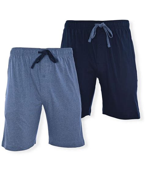 Hanes Mens Knit Jam Shorts Pack Of 2 Macys