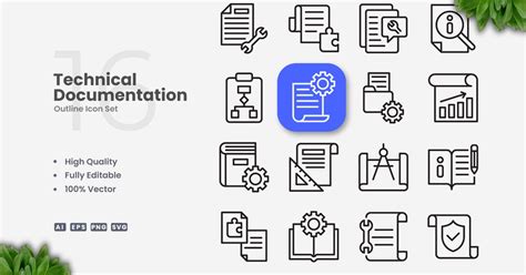 Technical Documentation Outline Icons Icons Ft Icon And Documentation