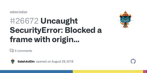 Uncaught SecurityError Blocked A Frame With Origin Localhost From Accessing A Cross