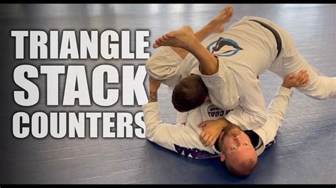 Triangle Stack Counters For Posture And Pressure Jiu Jitsu Techniques