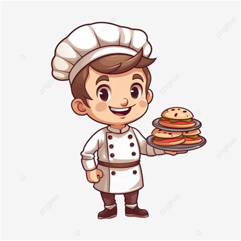 음식과 함께 귀여운 만화 요리사 요리사 만화 요리하다 Png 일러스트 및 이미지 에 대한 무료 다운로드 Pngtree