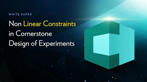 Non Linear Constraints In Cornerstones Design Of Experiment Editor
