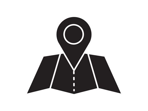 Within A Flat Style Depiction A Location Marker Distinguishes Itself On An Urban Map Denoting
