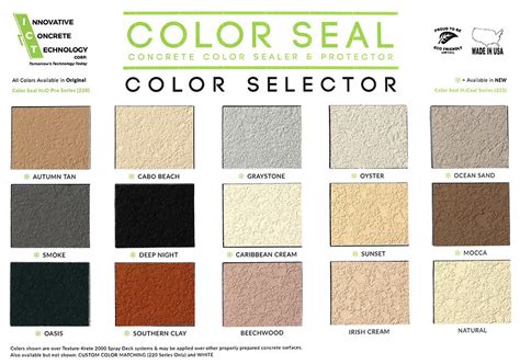 Color Charts Deck O Rate