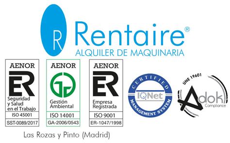 RENOVACIÓN CERTIFICADOS SISTEMA INTEGRADO GESTIÓN Rentaire