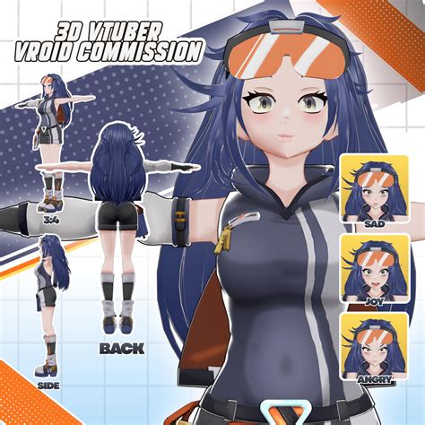 Custom Vroid Avatar Anime Commission Vrchat Ready Vrm Character