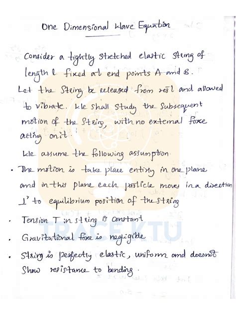 1d Wave Equation And Solution Pdf