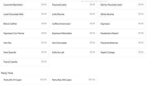 Menu At Lazy Bean Cafe Teaneck