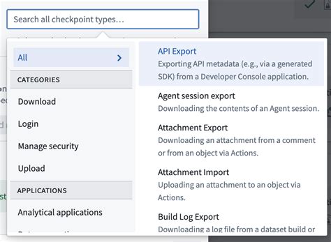 Checkpoints • Checkpoint Types • Palantir