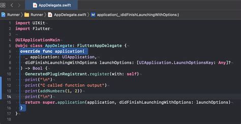 ios failed to lookup symbol dlsym rtld default test func symbol not