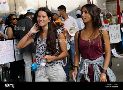 London UK Th July A Group Eritrean Community Protest Against Neocolonialism Which They