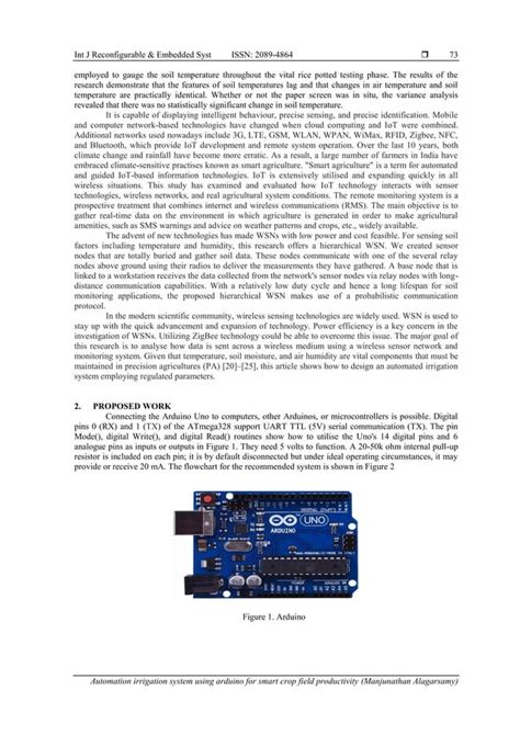 Automation Irrigation System Using Arduino For Smart Crop Field