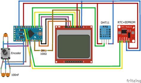 Nokia 5110 LCD Based Arduino Datalogger With Menu Electronics Lab Com