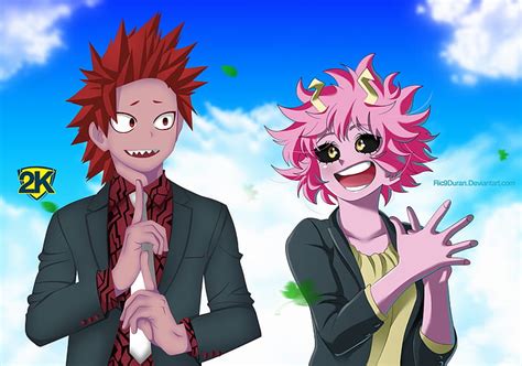 Hd Wallpaper Anime My Hero Academia Eijiro Kirishima Mina Ashido Wallpaper Flare
