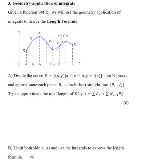 Solved Geometry Application Of Integrals Given A Function Chegg