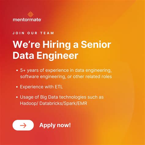 Mentormate On Linkedin Mentormate Senior Data Engineer