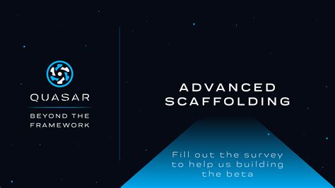 Survey For Quasar Scaffolding Beta Out Now · Quasarframework Quasar · Discussion 10053 · Github