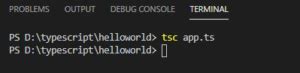 TypeScript Hello World