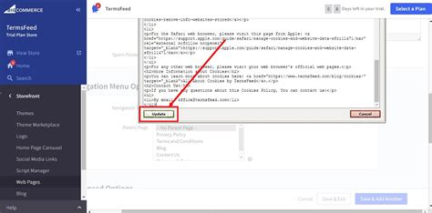 How To Add A Cookies Policy On BigCommerce TermsFeed
