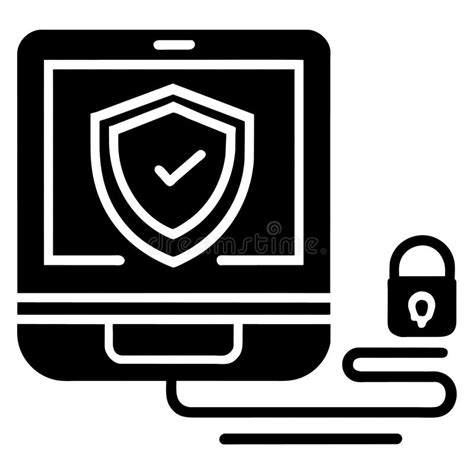 Cyber Security The Importance Of Protecting Your Data Stock Vector Illustration Of Font