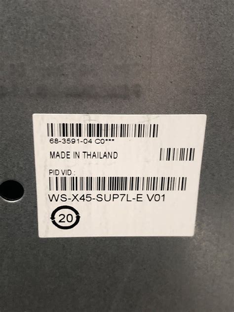 Cisco Catalyst 4500 E Series Supervisor Engine Ws X45 Sup7l E 4x 10ge