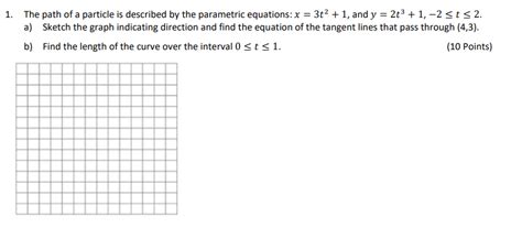 Solved They Said Make A Table Like T X Y To Help Plot The Chegg Com