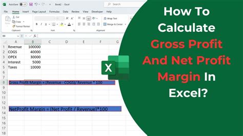 How To Calculate Gross And Net Profit Margins In Excel