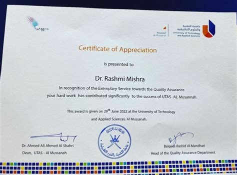 Rashmi Mishra Phd On Linkedin Throwback Achievement Qualityassurance