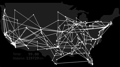Movie Visualizing Algorithm To Solve Traveling Salesman Problem Gigazine