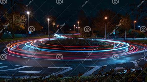 The Circular Design Of A Roundabout Is Accentuated By The Sweeping