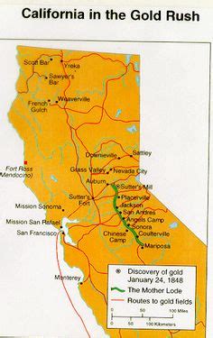 California Gold Rush Map Free Printable Maps