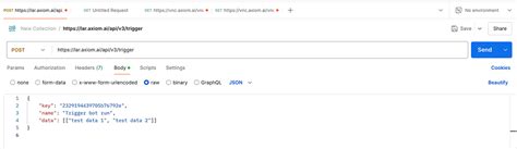 How To Trigger Axiomai Automations Using Postman Api General Guides Docs Axiomai
