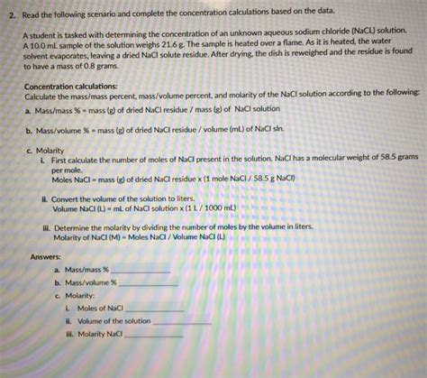 Solved Read the following scenario and complete the | Chegg.com