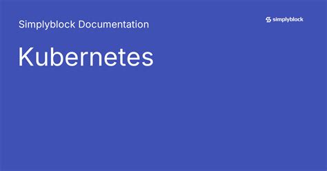 Kubernetes Simplyblock Documentation