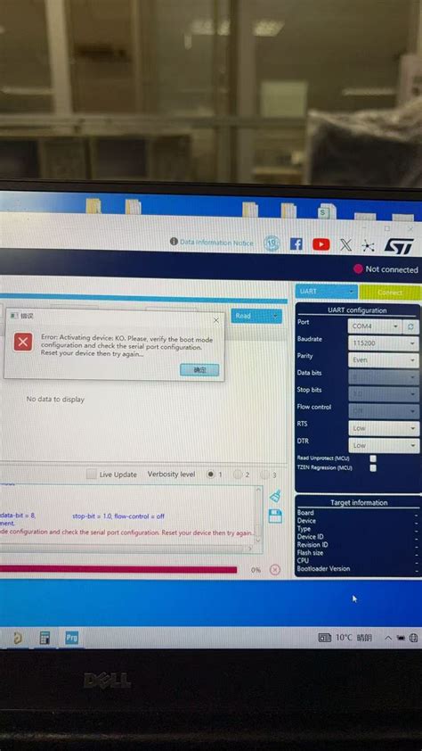 Stm32g031 Issue When Using Cubeprogrammer With Uar Stmicroelectronics Community