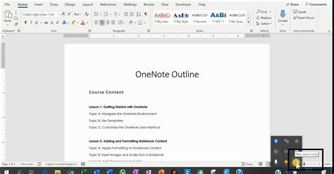 Using Quick Notes In Microsoft Onenote Complete Guide 2021