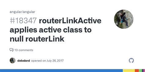 routerlinkactive applies active class to null routerlink · issue 18347